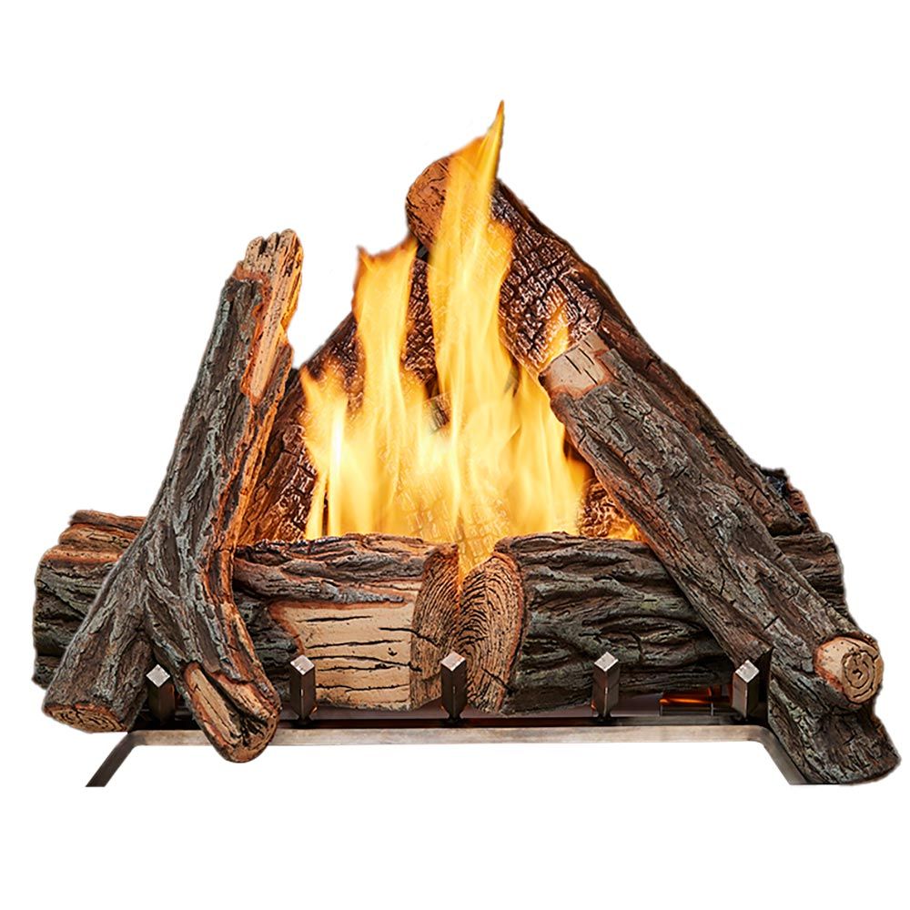 Majestic Traditional Log Set for Courtyard Series Gas Fireplaces – Your ...